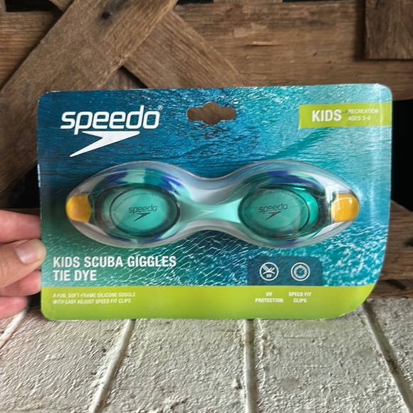 Speedo | Accessories | Nwt Speedo Kids Scuba Giggles Tie Dye Googles ...